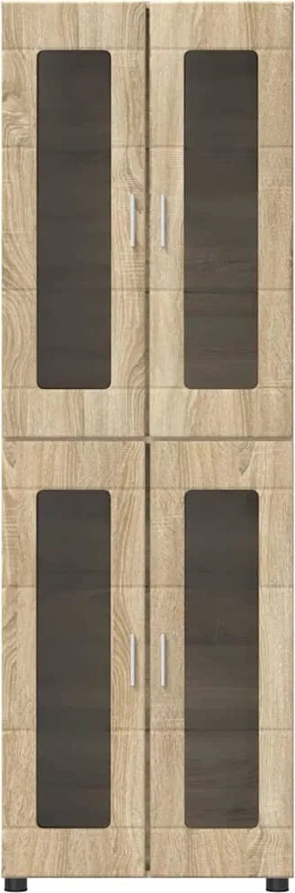 Vysoký bufet FLORIN 60 x 35 x 182 cm Sonoma dub 3397906