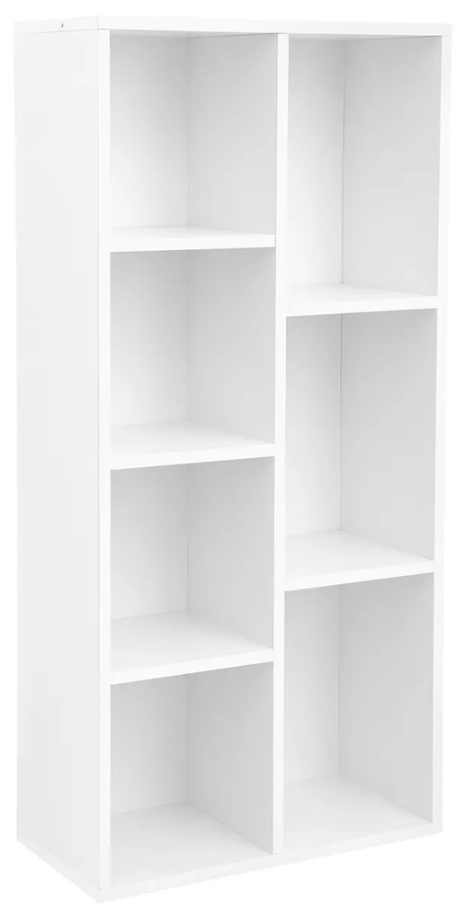VASAGLE Knihovna - bílá - 50x24x106 cm