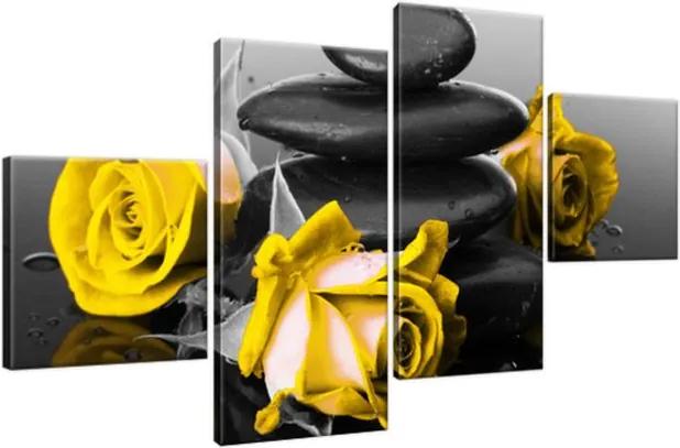 Tištěný obraz Yellow roses and spa 160x90cm 2554A_4Q