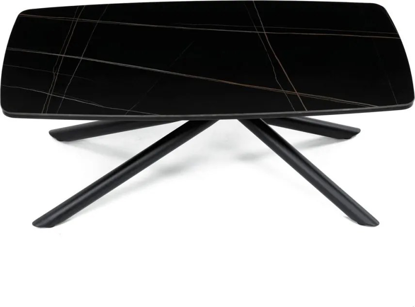 Konferenční stolek AHG-X7227 BK, slinutá keramika, mramor (120 x 70) cm