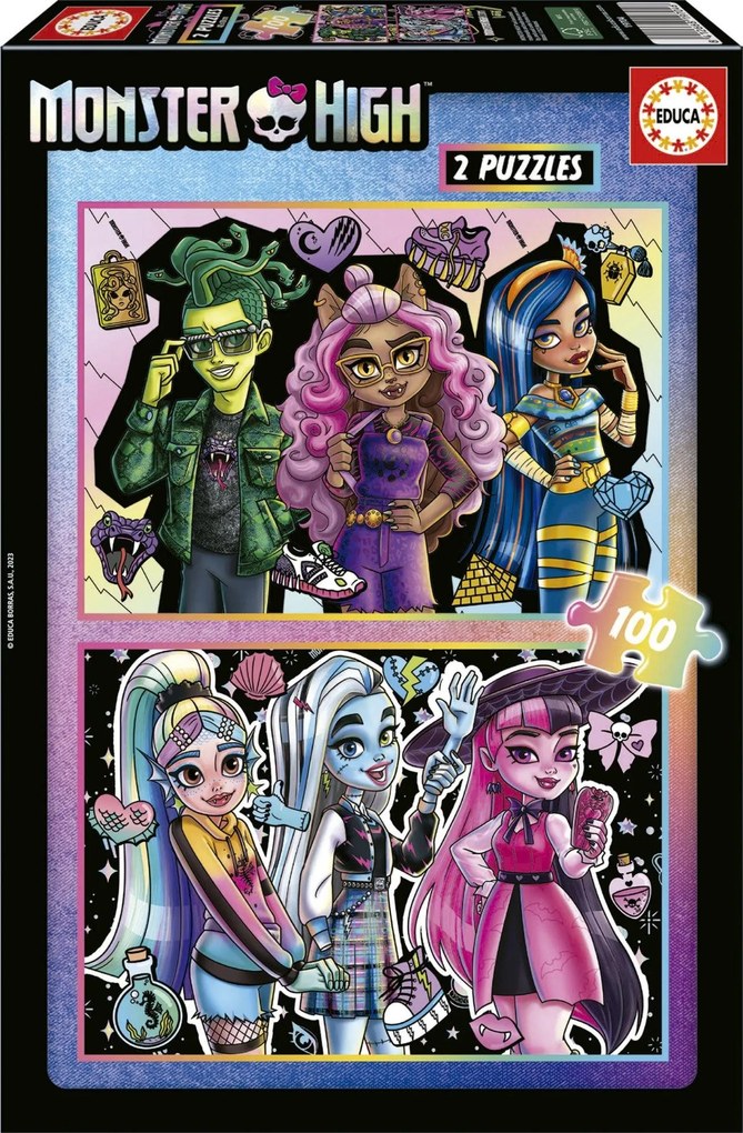 Educa puzzle monster high 2 × 100 dílků