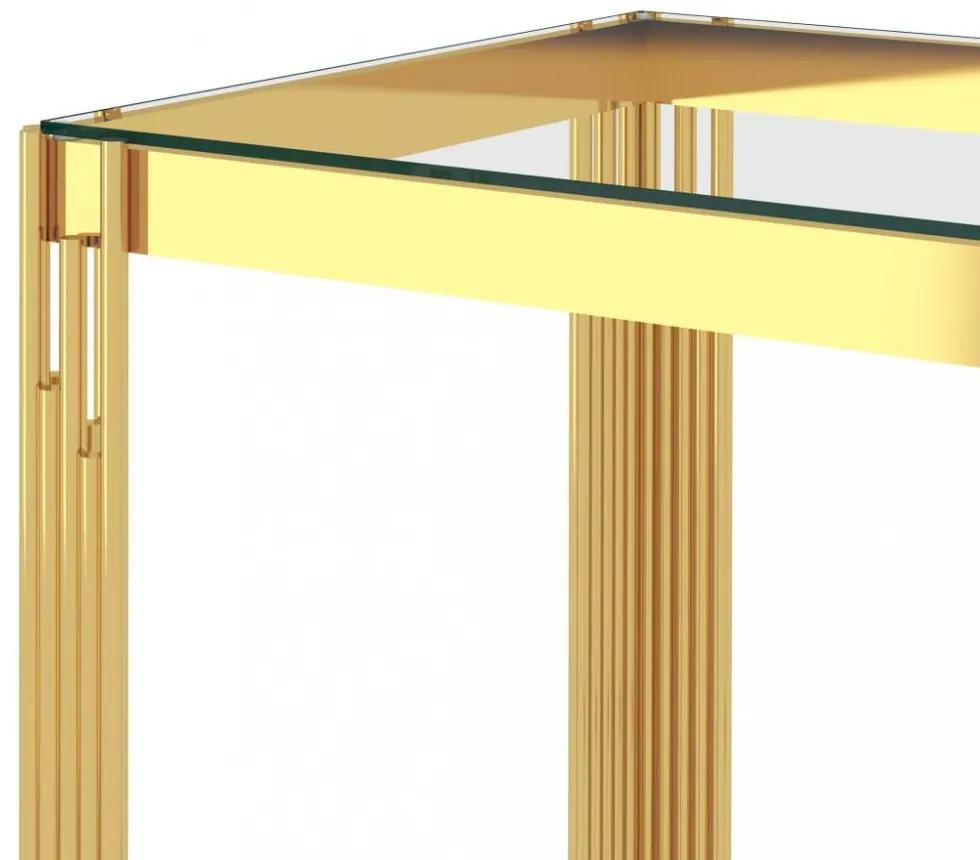 Konferenční stolek Dekorhome Zlatá