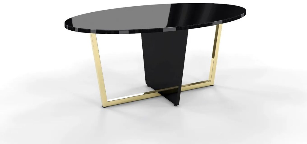 Konferenční stolek skleněný ROGER, černý