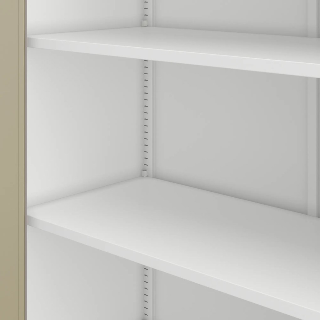Kancelářská skříň na dokumenty se 4 policemi, bílá/dub sonoma, 900x1850x400 mm: JAN Eco Design
