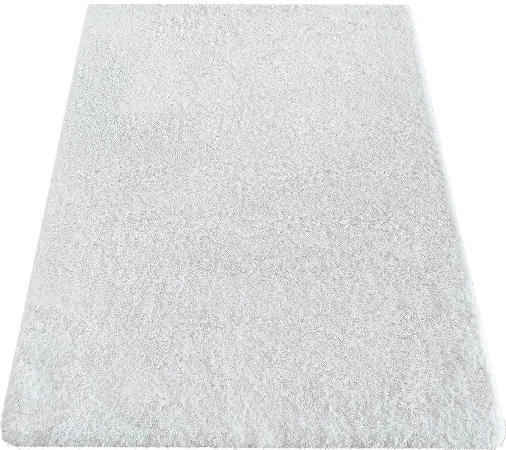 DY Bílý protiskluzový koberec shaggy Camel Rozměr: 60x100 cm