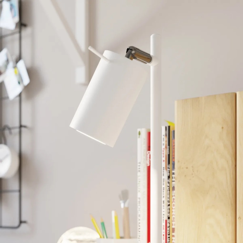 Sollux Lighting Stolní lampa RING bílá