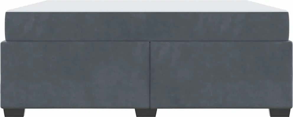 Rám postele s matrací Tmavě šedá 180 x 200 cm textil 3399303