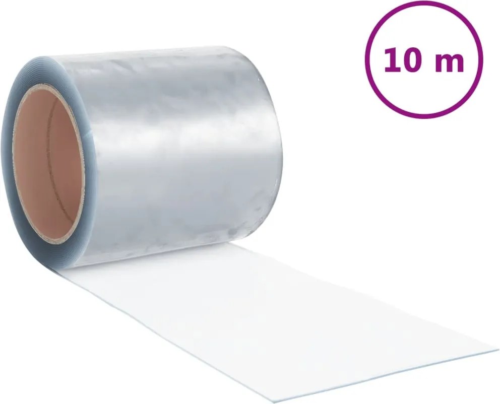 Závěs do dveří průhledný 200 mm x 1,6 mm 10 m PVC 153857