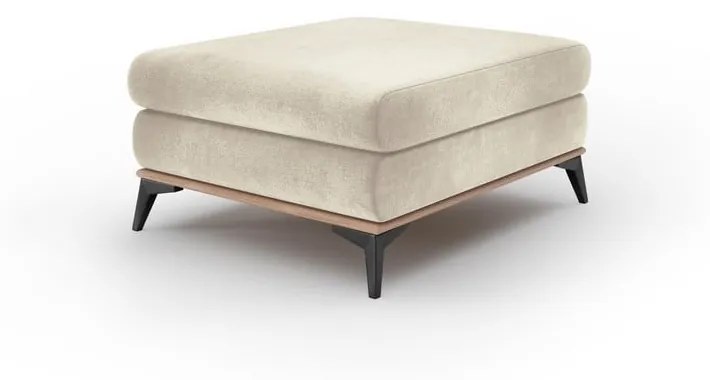 Béžový puf se sametovým potahem Windsor & Co Sofas Astre