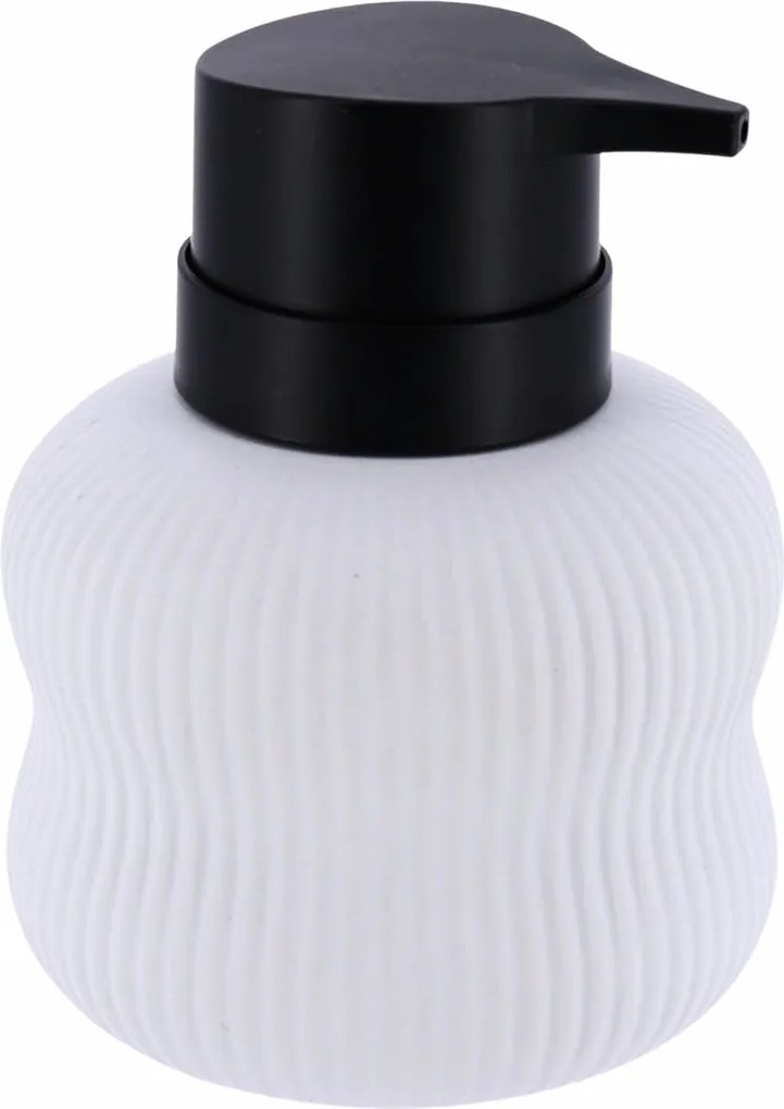 Dávkovač mýdla Ceran, bílá/s černými prvky, 300 ml