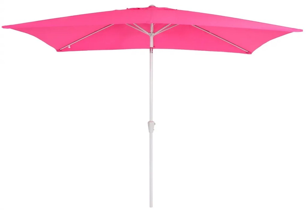 Slunečník N23 2x3m polyester/hliník - růžová