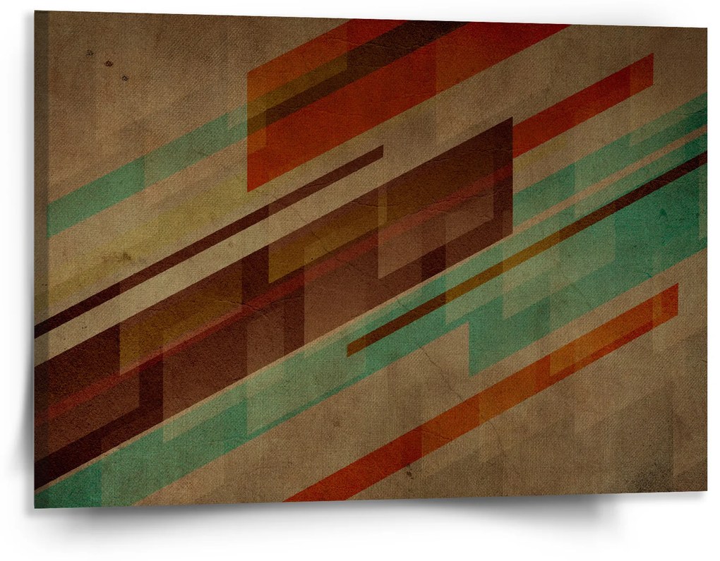 Obraz SABLIO - Hnědá abstrakce 150x110 cm