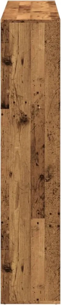 Knihovna old wood 137,5 x 29 x 137,5 cm kompozitní dřevo 3310296