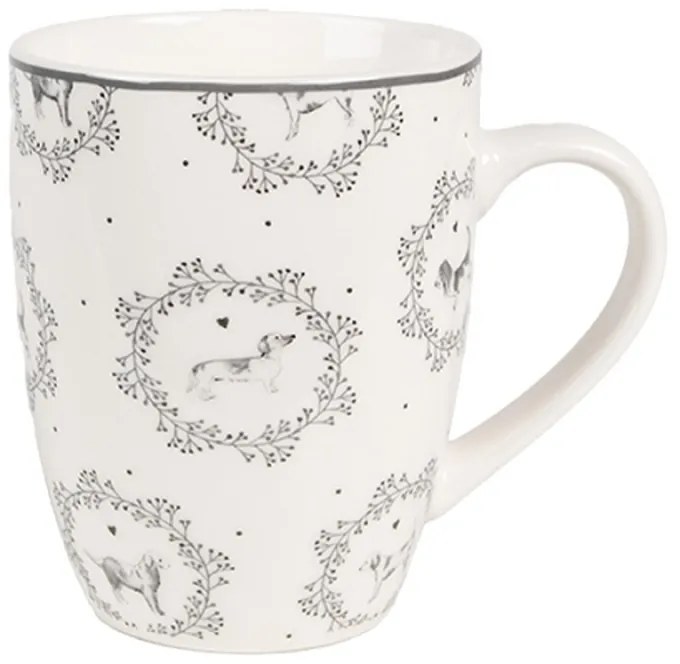 Porcelánový hrnek s motivem pejsků Lovely Grey Dogs – 325 ml
