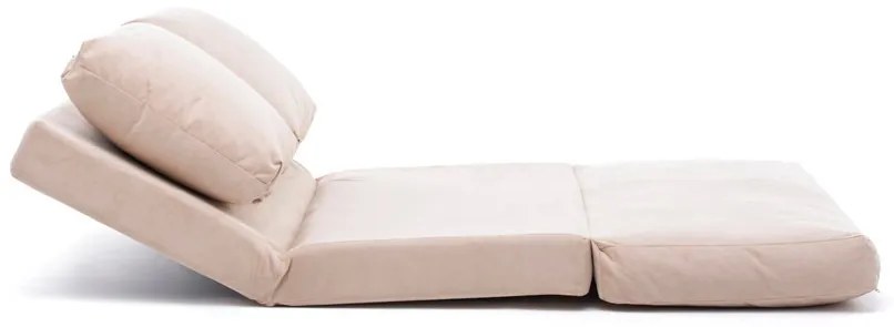 Designová rozkládací pohovka Wandella 120 cm krémová