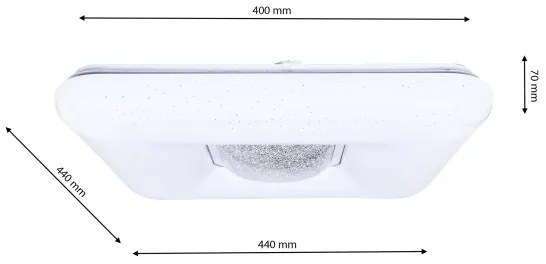 LED Stmívatelné stropní svítidlo YAX LED/24W/230V + DO