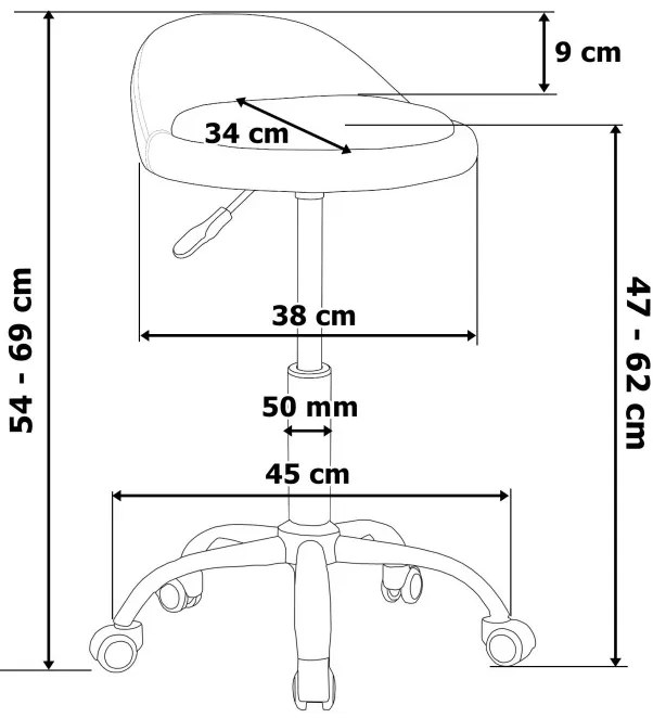 Pracovní židle LOMO bílá