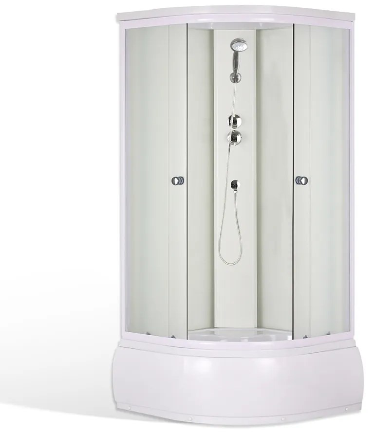 Roltechnik Outlet Sprchový box SNOW Varianta: rozměry: 90x90 cm - (SNOW-900 - 4000417), Barva profilů a typ výplně: výplň: matt glass
