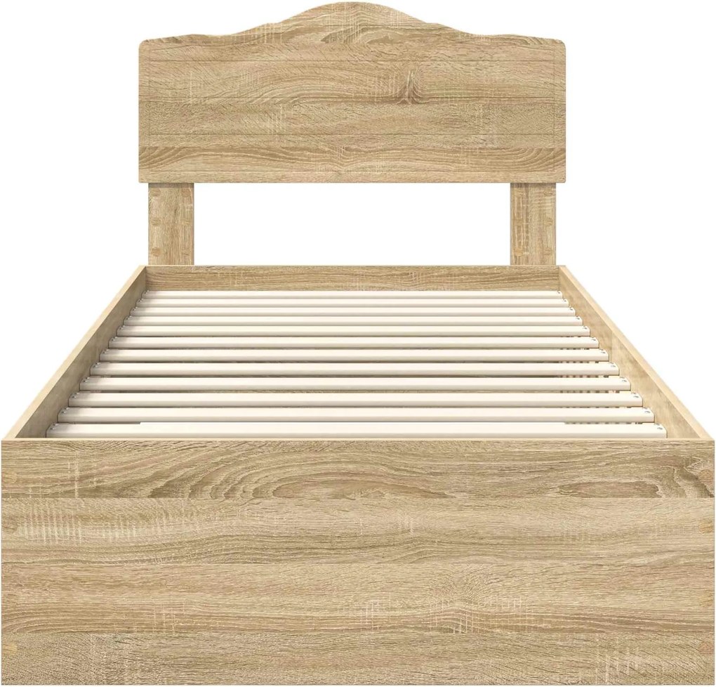 Rám postele se zásuvkou Sonoma dub 90 x 190 cm Kompozitní dřevo 3413249