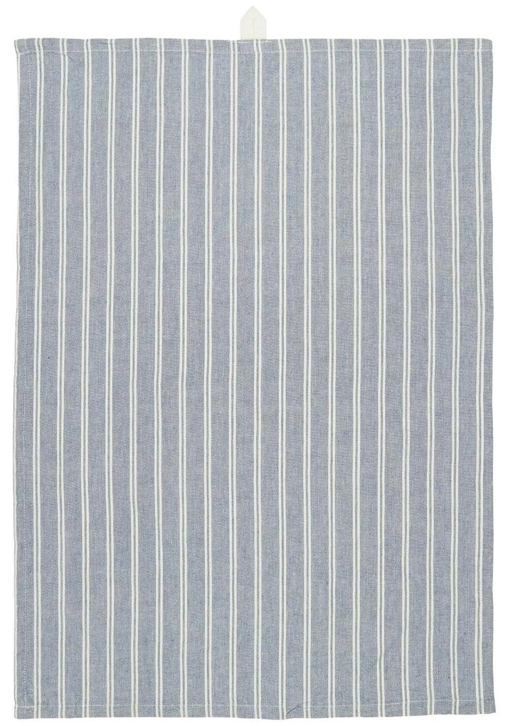 IB LAURSEN Utěrka Blue/White Stripes, modrá barva, textil