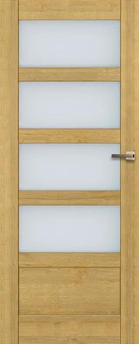 Interiérové dveře vasco doors BRAGA model 5 Průchozí rozměr: 70 x 197 cm, Orientace dveří: Levé dveře, Dekor: Dub Aljaška