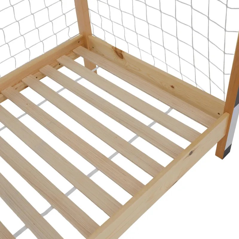 Montessori postel, přírodní/bílá/černá, 90x200, FUTAL Kondela 0000396832