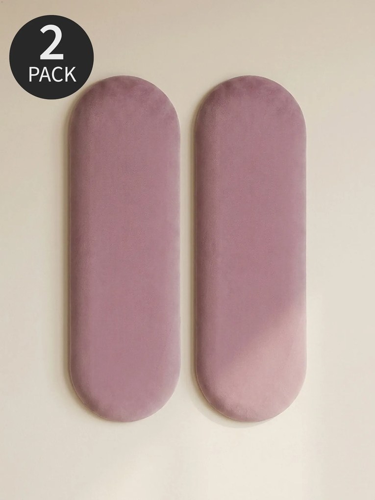 Sinsay - Čalouněné stěnové panely 2 pack - pastelová růžová
