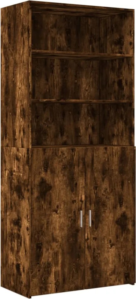 Skříň highboard kouřový dub 80 x 42,5 x 185 cm kompozitní dřevo 3281382