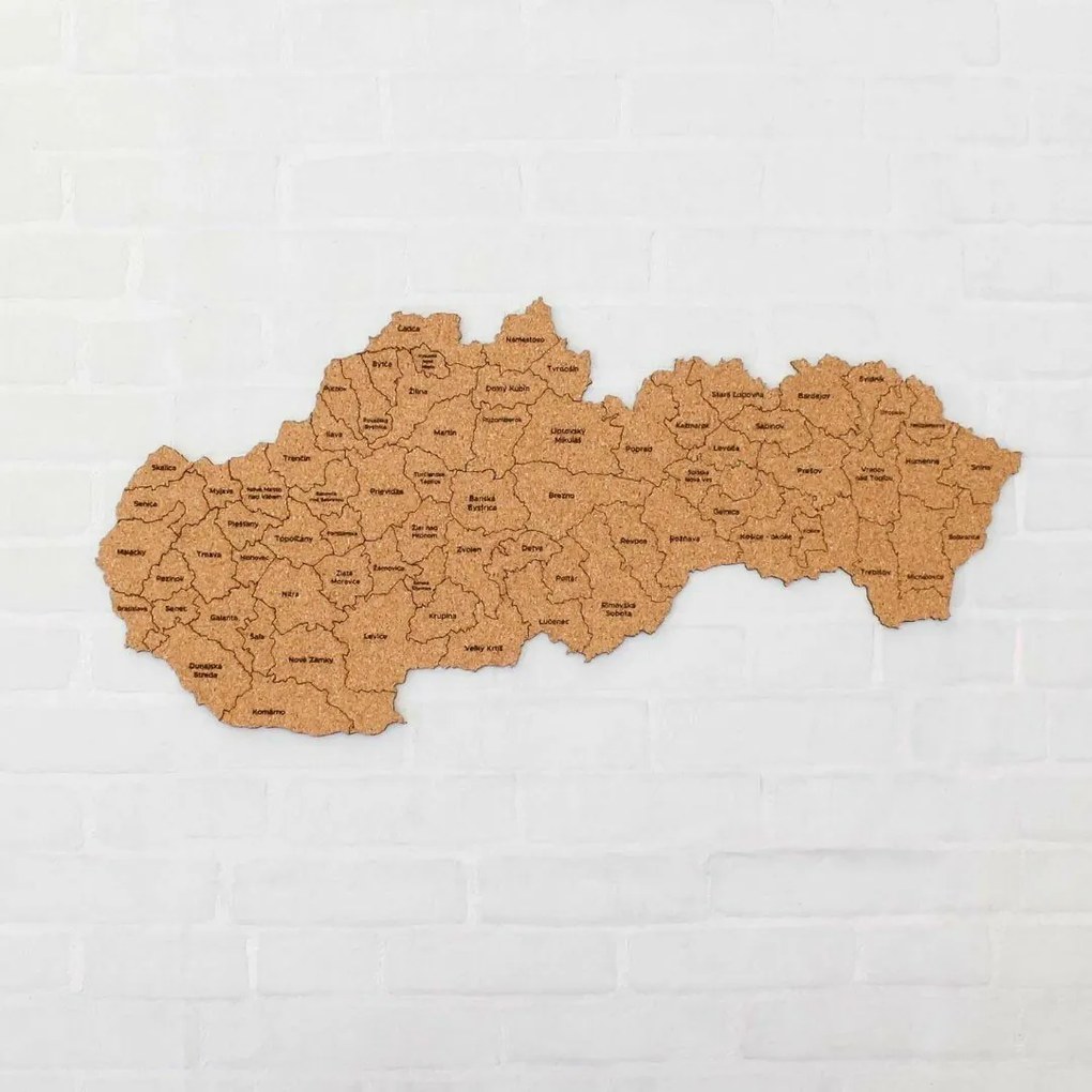 DUBLEZ | Korková mapa okresů Slovenska | Obraz