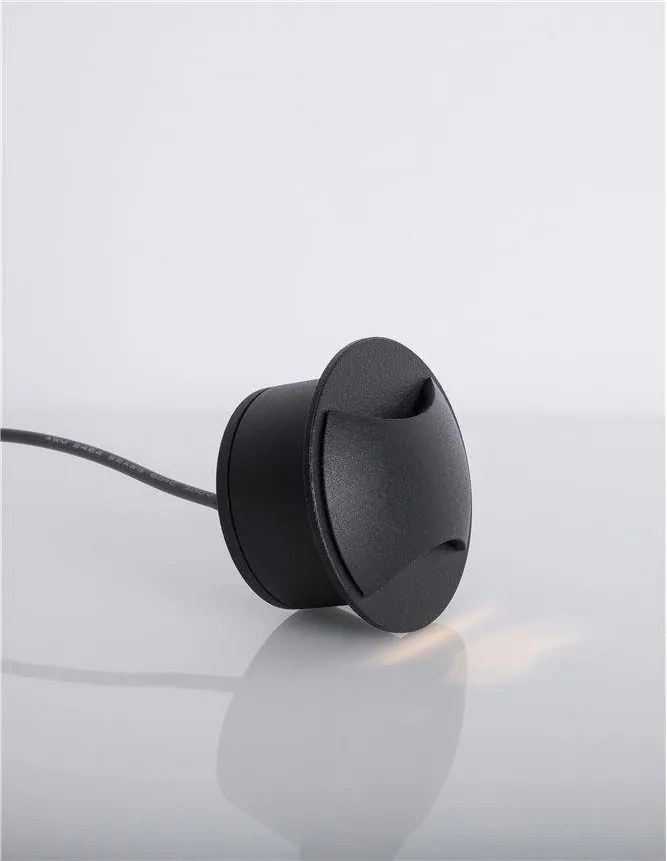 NV 9944142 Venkovní zapuštěné svítidlo do zdi JOYA černý hliník LED 3W 3000K 100-240V 19st. IP65 - NOVA LUCE