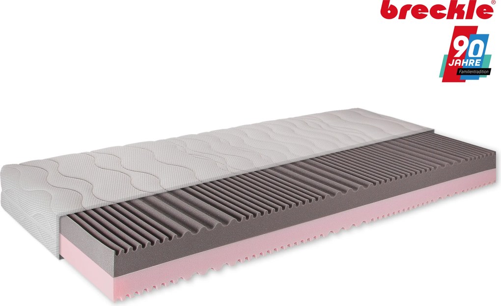 Breckle 7-Zonen Kaltschaum-Matratze »Duo Plus« (H3 / H4, 80 x 200 cm)