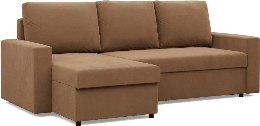 Rohová rozkládací sedací souprava Neo - rovný bok - model 2