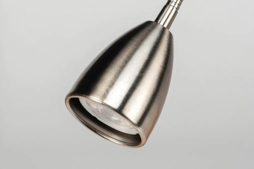 Stolní designová lampa s klipem Nicolette Silver