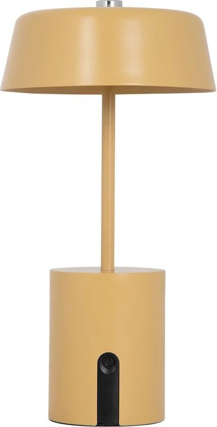 Okrově žlutá kovová LED stolní lampa (výška 22,5 cm) Elemental LED – Leitmotiv