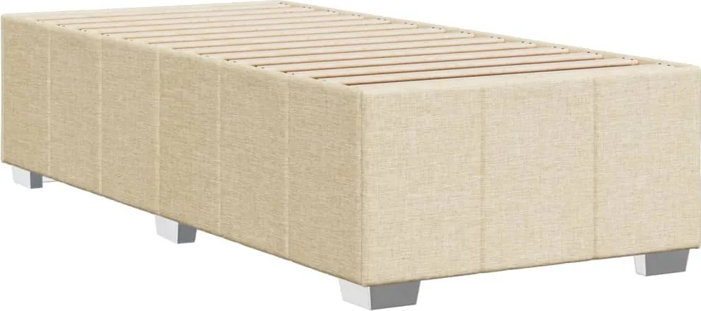 Rám postele bez matrací krémově 90x200 cm textil 3284809