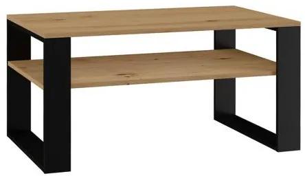 Moderní konferenční stolek 1P dub artisan/černý