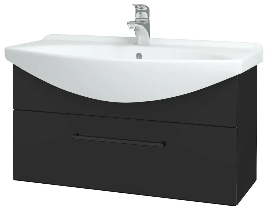 Dřevojas Koupelnová skříň TAKE IT SZZ 85 Varianta: N01 Bílá lesk / Úchytka T01 / D06 Ořech