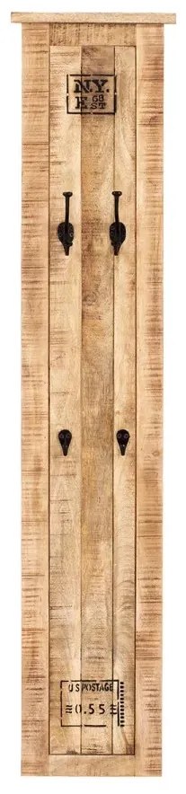 furniture-nabytek.cz - Masivní nástěnný panel Padma Mango, lakovaný, hnědý