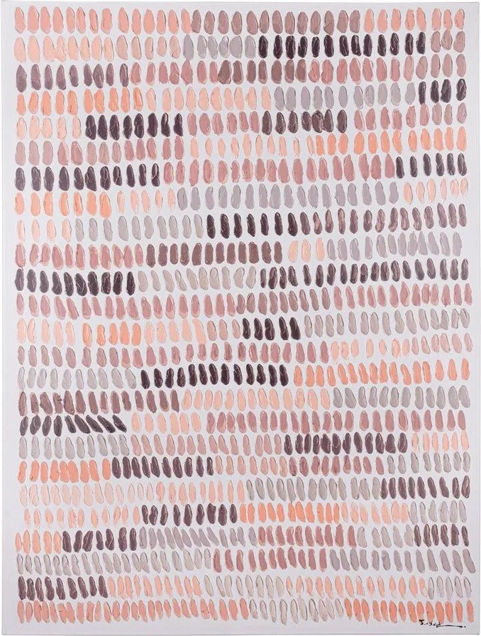 Obraz s ručně malovanými prvky s rámem/na plátně 90x120 cm Naska – Bizzotto