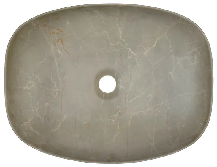 COMAD Umyvadlo na desku - UN-ANNA-MY1, 50,5 cm, keramické, hnědý mramor