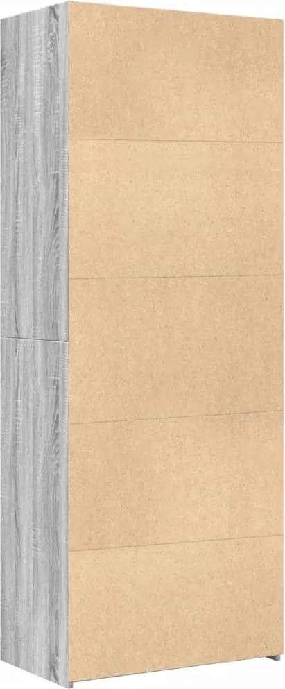 Skříň highboard šedá sonoma 70 x 42,5 x 185 cm kompozitní dřevo 3281376