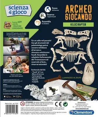 Clementoni SciencePlay Lab: Vykopávky - Velociraptor / od 7 let