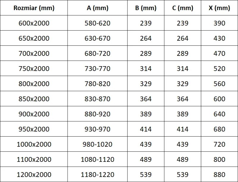 Mexen Exo, skládací dveře do otvoru 80x200 cm, 6mm čiré sklo, černý profil, 816-080-000-70-00