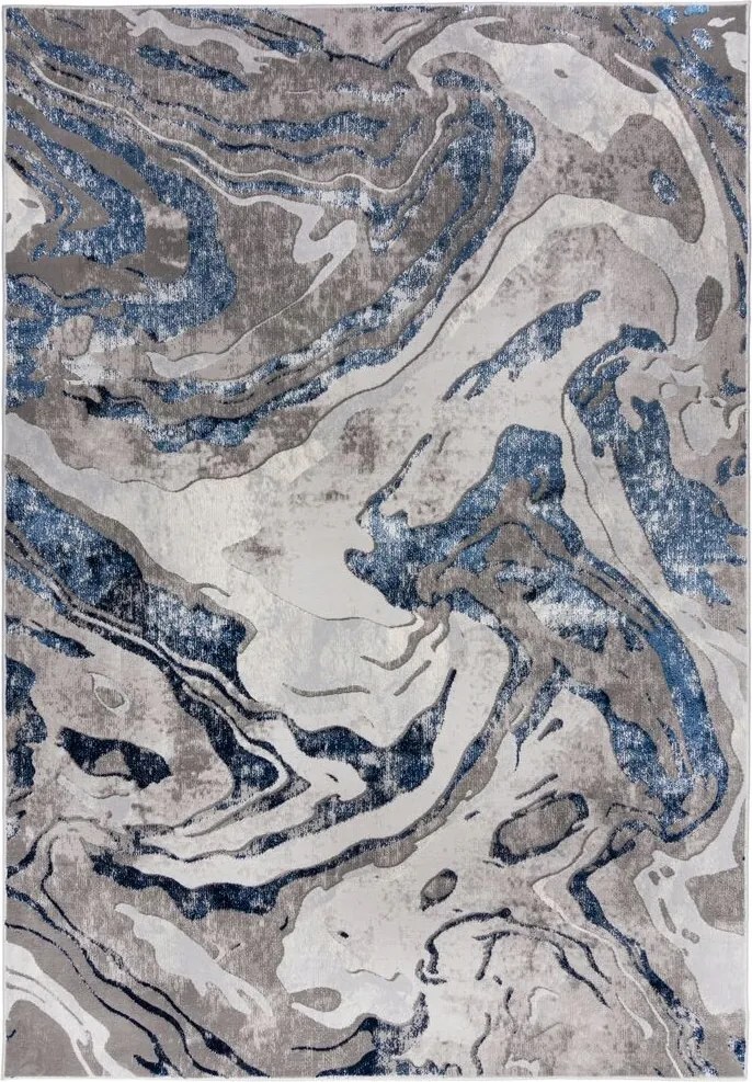 80x150 Kusový koberec Eris Marbled Navy
