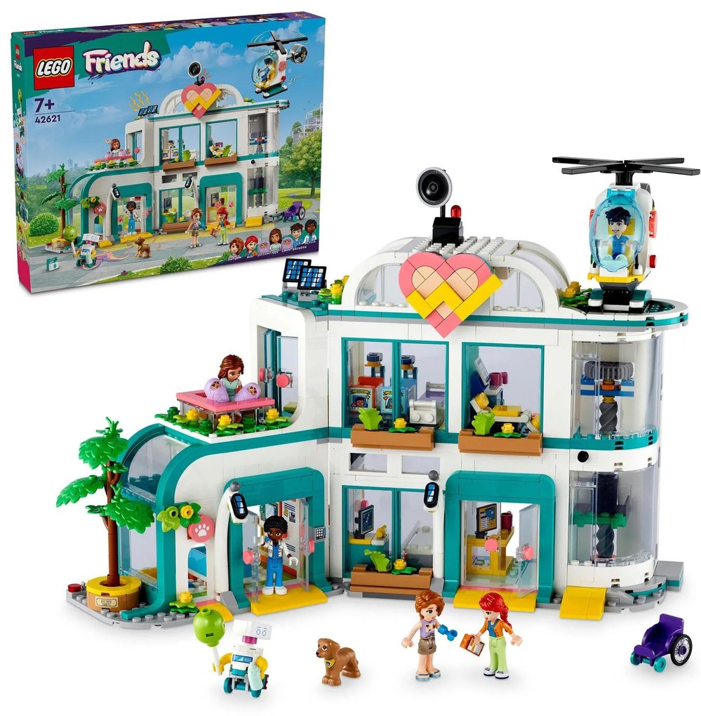 Lego stavebnice lego friends 42621 nemocnice v městečku heartlake