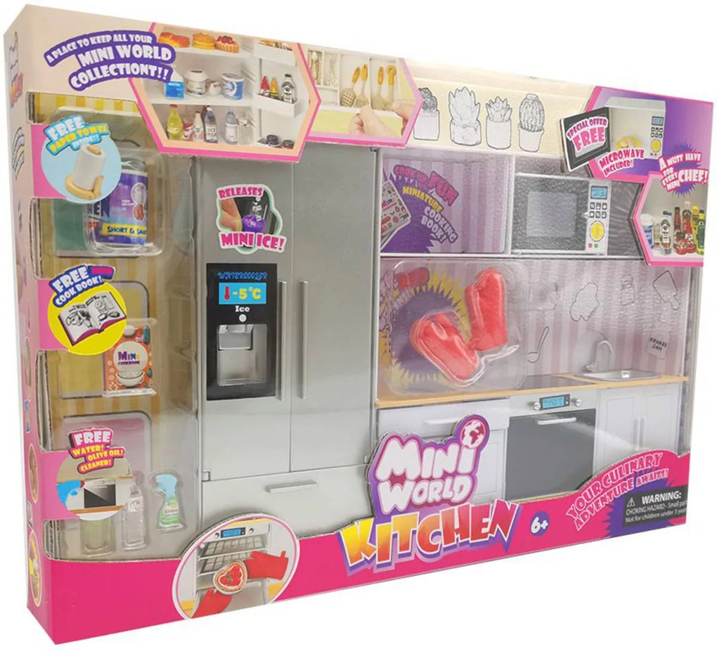 MAC TOYS Mini World Kuchyňka herní set nábytek a vybavení s doplňky m1899003