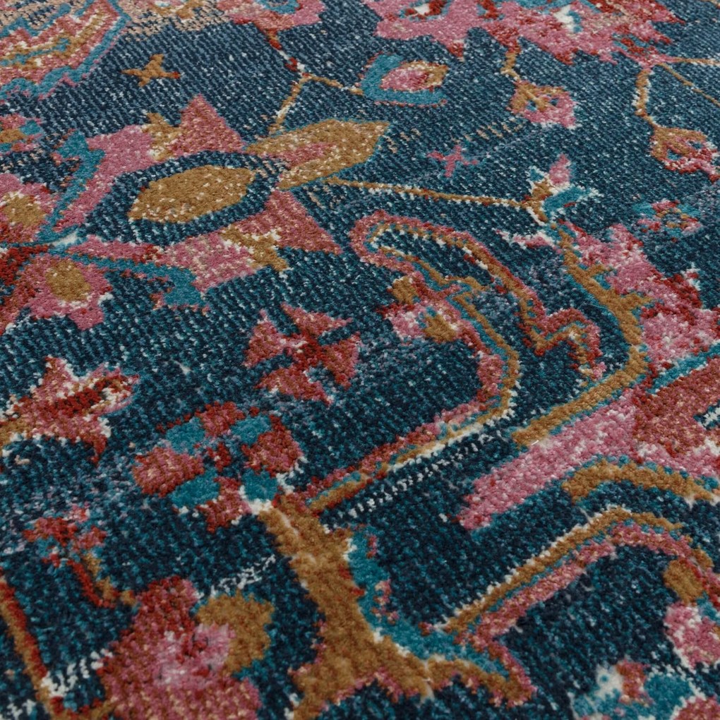 Modrý  koberec Cure Blue Retro Rozměry: 155x230 cm