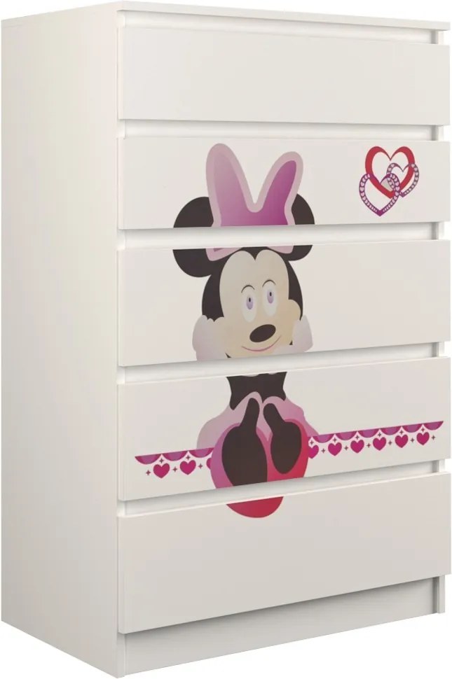 Shoptop Dětská komoda Malwa M5 Myška Minnie