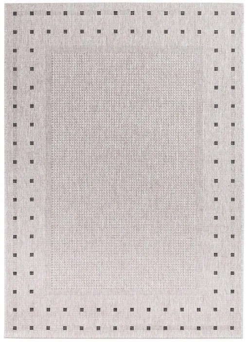 DEVOS-CABY Kusový koberec FLOORLUX / 20329 SILVER-BLACK BARVA: Šedá, ROZMĚR: 240x330 cm