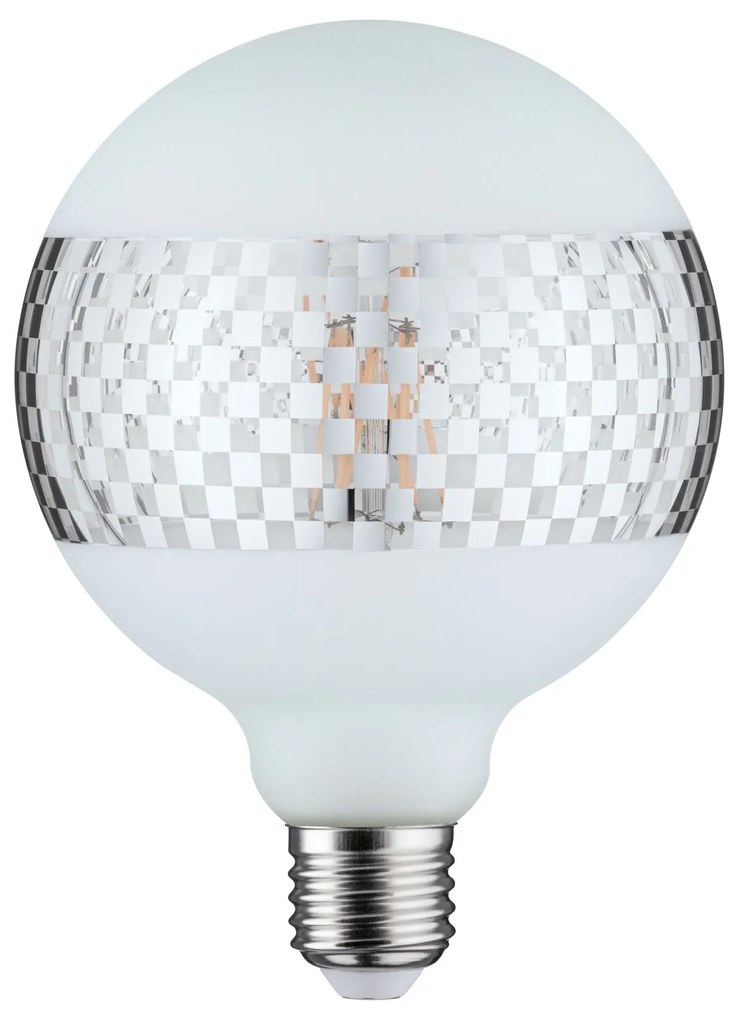 Paulmann 28742 LED žárovka se stříbrným proužkem, 4,5W LED E27 stmívatelná, výška 17cm